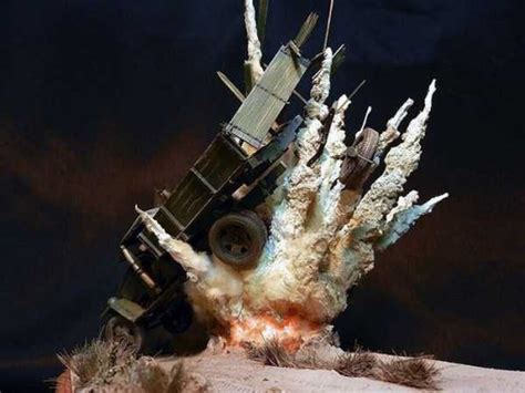 Outstanding Diorama That Recreates Car Explosion Klykercom