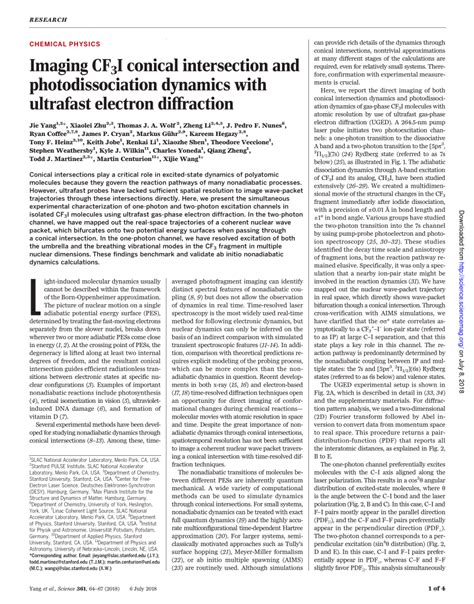 Pdf Imaging Cf 3 I Conical Intersection And Photodissociation