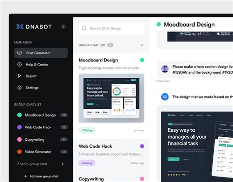 ai chatbot dashboard ui design on behance