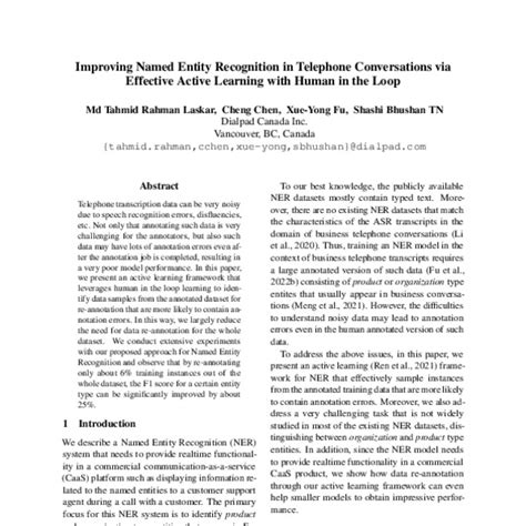 Improving Named Entity Recognition In Telephone Conversations Via Effective Active Learning With
