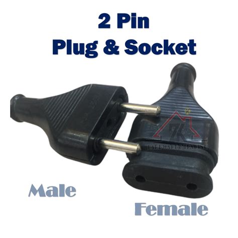 2 Pin Round Plug And Socket Male Plug 2 Pin Female 2 Pin Socket Ac Plug