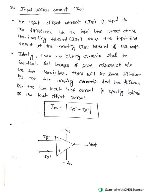 Input Offset Current And Thermal Drift Pdf