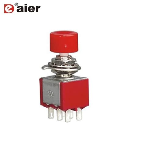 5A 125VAC 6mm On On Mini 6 Pin Push Button Switch China 6 Pin Push Button Switch And Mini Push