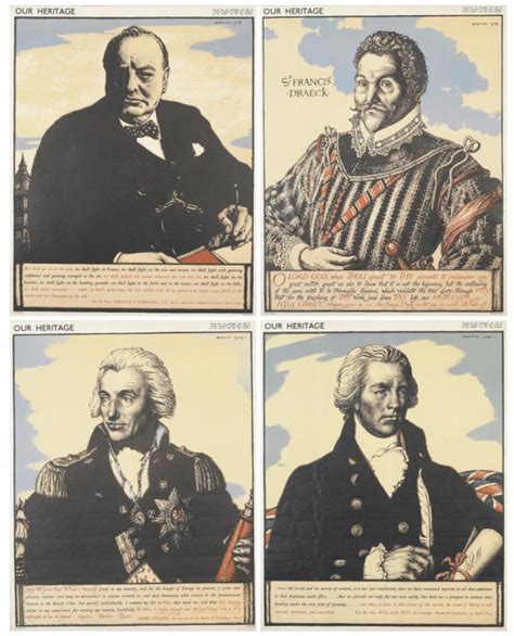 ‘our Heritage Posters Featuring Winston Churchill Francis Drake