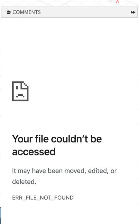Your File Couldnt Be Accessed When Adding Comments In Fusion