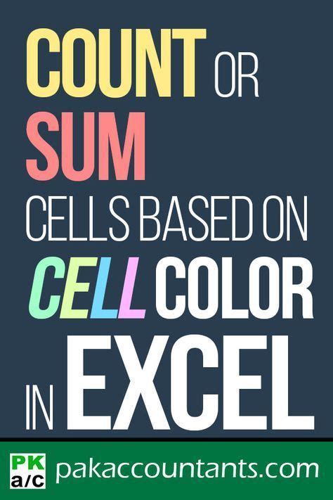 Excel Formula Sum Of Coloured Cells Peran Sekolah