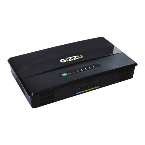 Gizzu 60w 69wh 21600mah Mini Poe Dc Ups Lifepo4 Black Syntech