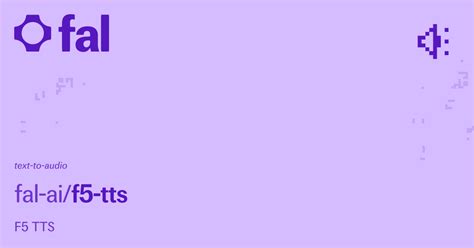F TTS Text To Audio Fal Ai