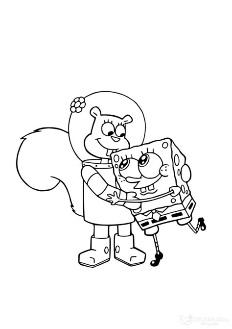 Sandy Cheeks Printable Coloring Pages