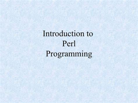 Perl Completeguidereferences 1ppt