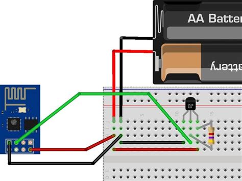 Temperature Sensor With ESP And DS B Arduino Arduino Projects Power Shower