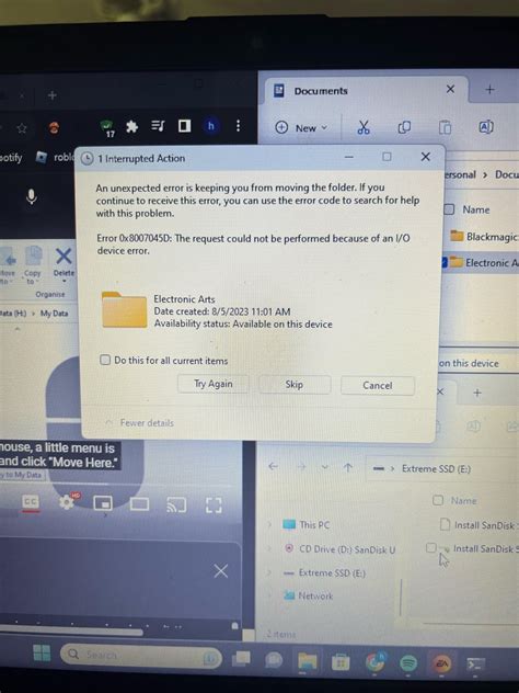 help i can t move my files into a ssd r windowshelp