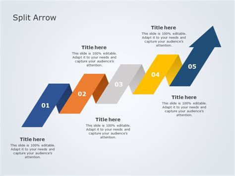 Split Arrows 01 PowerPoint Template SlideUpLift