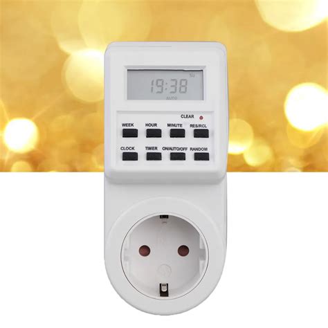 Plug In Programmable Timer Switch Socket With Clock Summer Time Random Function New Arrival In