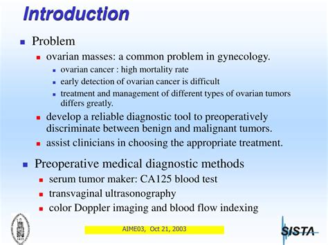 Ppt Classification Of Ovarian Tumors Using Bayesian Least Squares Support Vector Machines