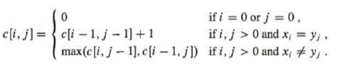 longest common subsequence dynamic programming mymusing