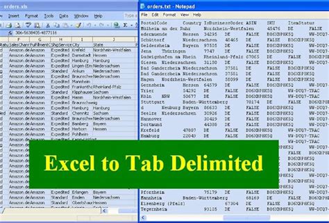 Convert Excel File To Tab Delimited Format By Masdjab1
