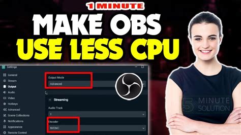how to make obs use less cpu 2024 quick and easy youtube