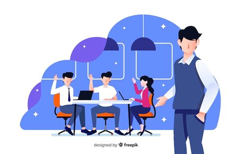 팀워크 개념 방문 페이지 무료 벡터