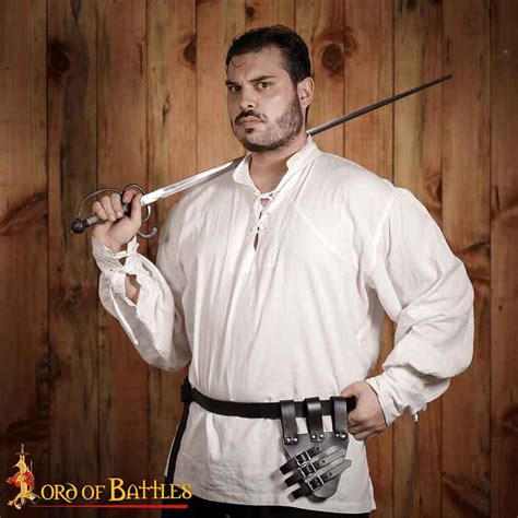 Triple Buckle Rapier Sword Frog Black