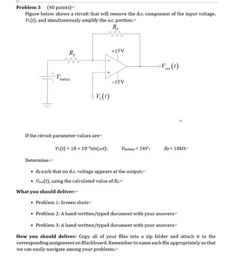 solved problem 3 40 ﻿points figure below shows a circuit