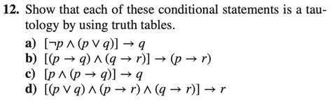 Solved Show That Each Of These Conditional Statements Is A