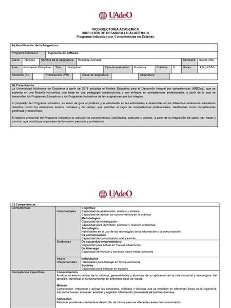 Piex RobÓtica Aplicada Pdf Robot Robótica