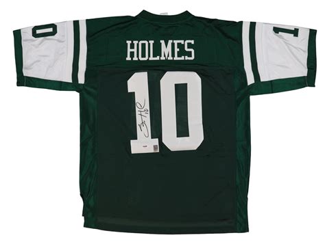 Santonio Holmes Signed Jets Jersey Psa And Holmes Pristine Auction