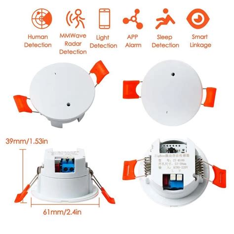 ZIGBEE WIFI HUMAN Presence Sensor MmWave Radar Hot C0 EUR 27 53 PicClick FR