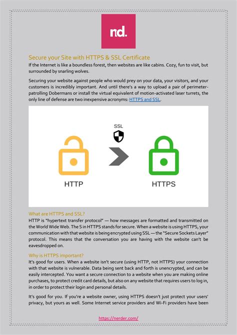 Secure Your Site With HTTPS SSL Certificate By Nerderdigital Issuu