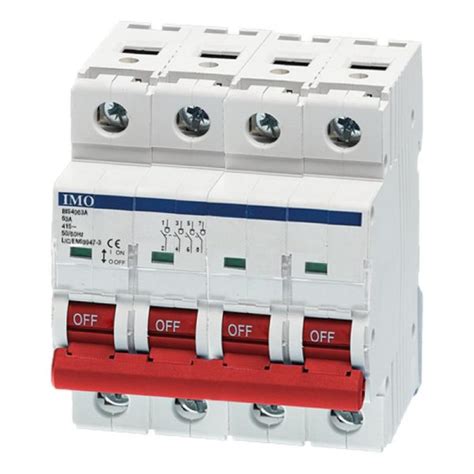 Bis4063a Interrupteur Sectionneur 63a Tétrapolaire 4 Pôles 4 Modules