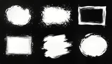 Abstract Monochrome Design Features Various Shapes Including Rectangles Squares Ovals Filled