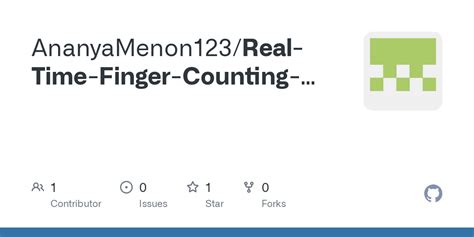 Github Ananyamenon123real Time Finger Counting And Hand Gesture