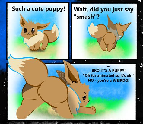 Rule 34 3 Ambiguous Gender Anthro Ass Brown Eyes Brown Fur Eevee