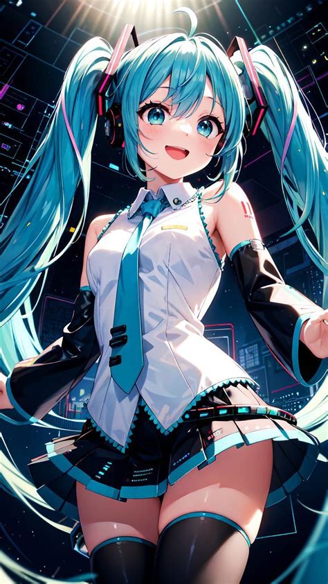 Miku Hatsune Gadis Animasi Gambar Karakter Gambar Anime