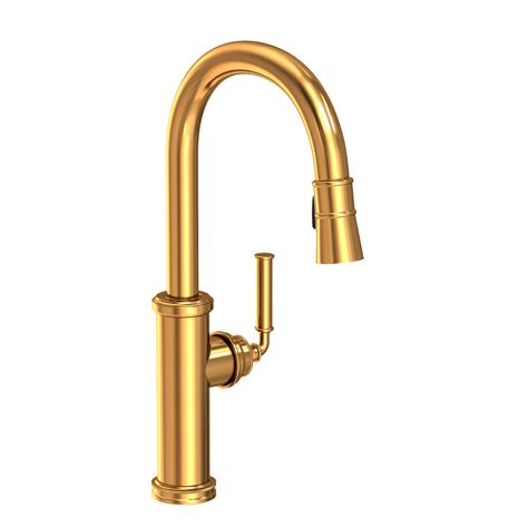 Taft Pull Down Kitchen Faucet Aged Brass 2940 5103 Newport Brass