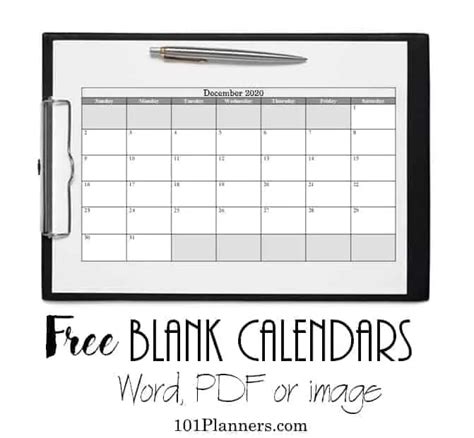 Download And Print Editable Printable Calendar Template Free Pdf