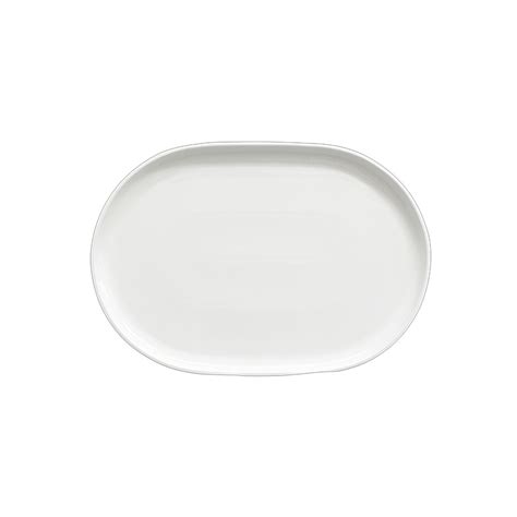 Plato Ovalado De Cerámica Blanco 19 X 13 In Boquiteros Y Platos Para