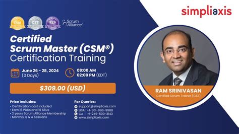 Simpliaxis On Linkedin Agile Scrum Csm Certification