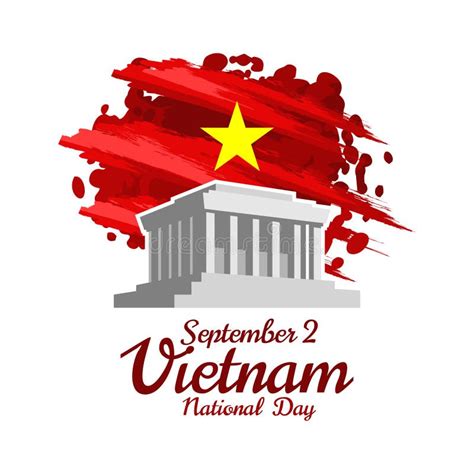 September 2 Happy Vietnam National Day Stock Vector Illustration Of