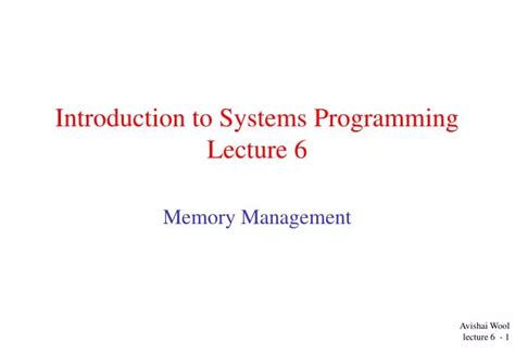 ppt introduction to systems programming lecture 6 powerpoint