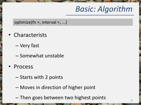 Ppt Optimization In R Algorithms Sequencing And Automatic Differentiation Powerpoint
