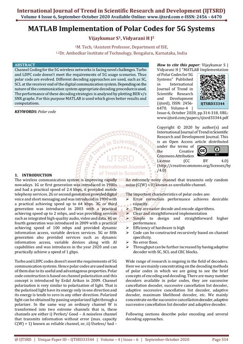 MATLAB Implementation Of Polar Codes For G Systems