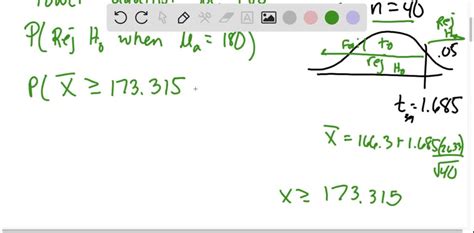 SOLVED Calculating Power Of A Test For Example In This Section Find The Power Of The Test In