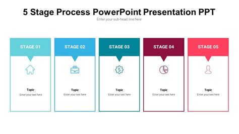 5 Stage Process PowerPoint Presentation PPT PPTUniverse