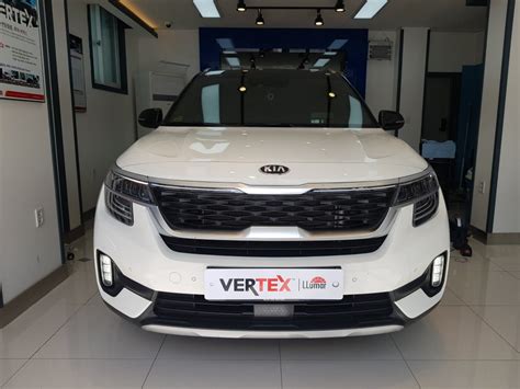 기아 신차 셀토스 차량 Led 도어 캐치 장착 및 Led 풋등 장착 네이버 블로그