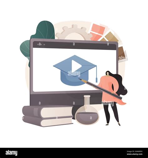 Online Courses Abstract Concept Vector Illustration Stock Vector Image Art Alamy