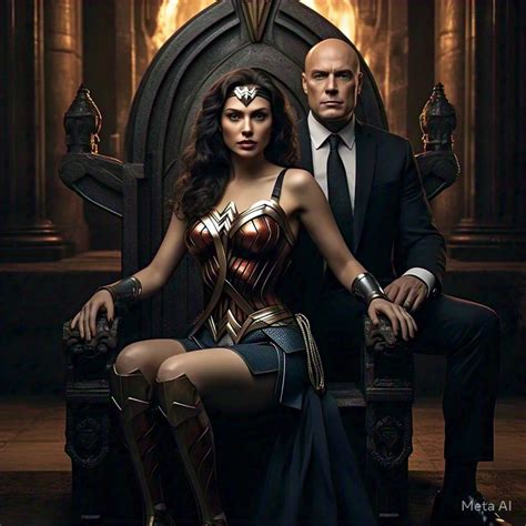 Wonder Woman Sitting With Lex Luthor As Her Queen By Umsharma On Deviantart