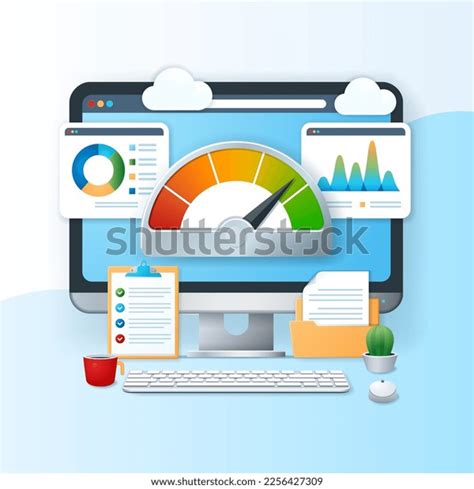 Key Performance Indicator Data Report Concept Stock Vector Royalty Free 2256427309 Shutterstock