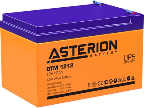 Аккумуляторная батарея Asterion DTM 1212 12V 12 Ah – фото, отзывы ...
